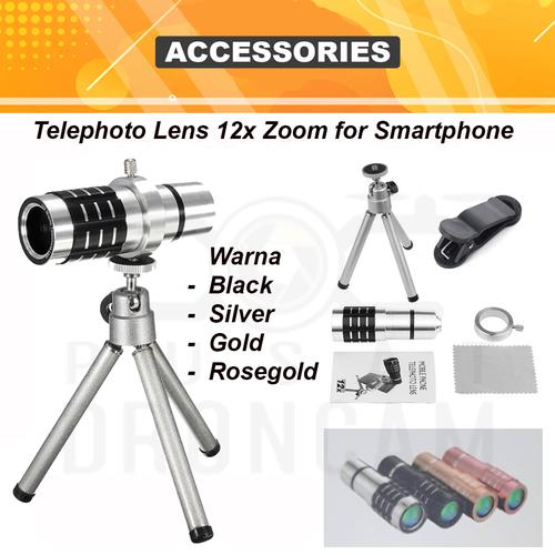 Jual Lensa kamera handphone hp 12x zoom portable mobile phone tele lens ...