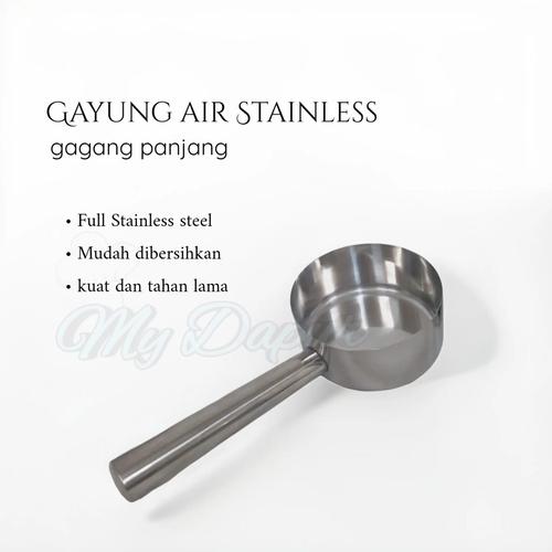 Jual Gayung Air Gagang Panjang Stainless Tebal - 16cm - Kota Surabaya ...