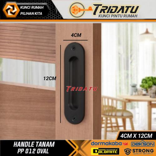 Jual hendle kom hendle tanam oval 4x12cm tarikan pintu sliding premium ...