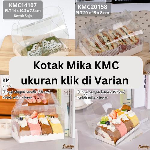 Jual Kotak Mika Kotak Kue Cake Bolu Gulung Muffin Tart Roti Brownis ...