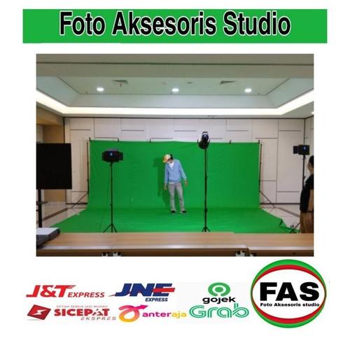 Jual SCREEN STUDIO BACKGROUND FOTO HIJAU (GREEN SCREEN) 3 X 6 METER ...
