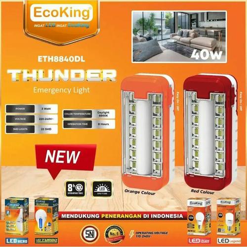 Jual Ecoking Emergency LED Thunder ETH8840 - Kota Semarang ...