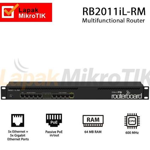 Jual Mikrotik Rb2011Il-Rm | Routerboard Mikrotik Rb2011 Il-Rm | Router - Kota Depok - Central ...