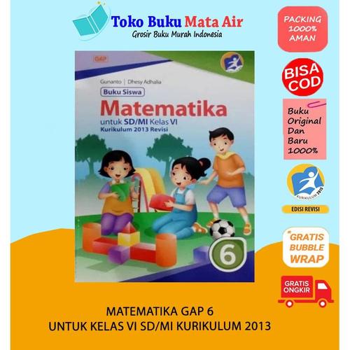 Jual Buku Siswa Matematika Gap 6 Untuk Sd/Mi Kelas Vi - Erlangga - Jakarta Timur - kartijaya03 ...