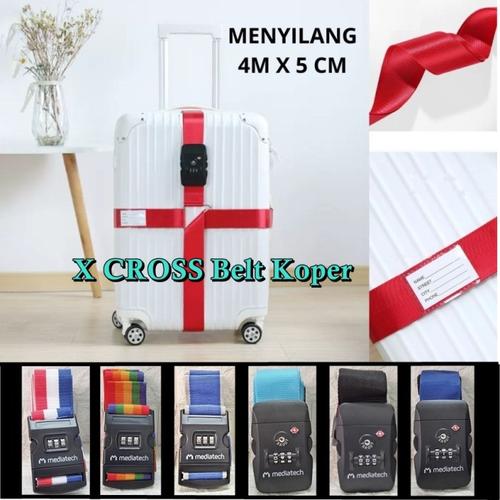 Jual Mediatech Tali Koper Silang X Cross Luggage Strap Belt Kunci ...