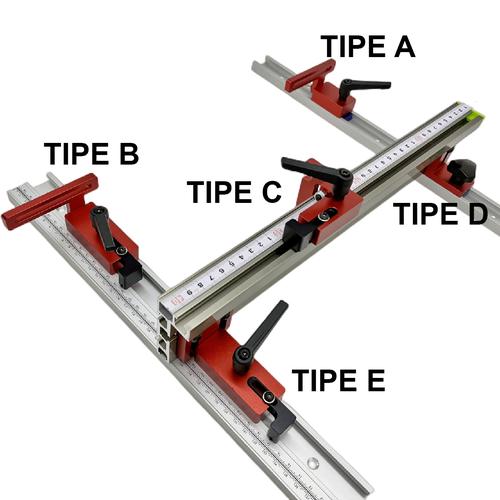 Jual Miter Track Stop / t track slot connector / stopper table saw ...