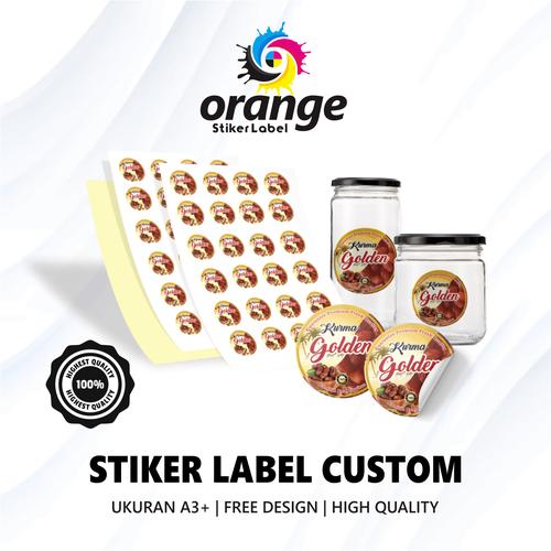 Jual Cetak Stiker Label makanan/minuman sehari jadi - BAHAN VINYL, All ...