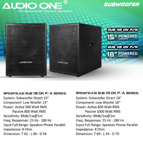 Promo Subwoofer Audio One XB-112inch ACTIVE Sound System ( HARGA PER 1 ...