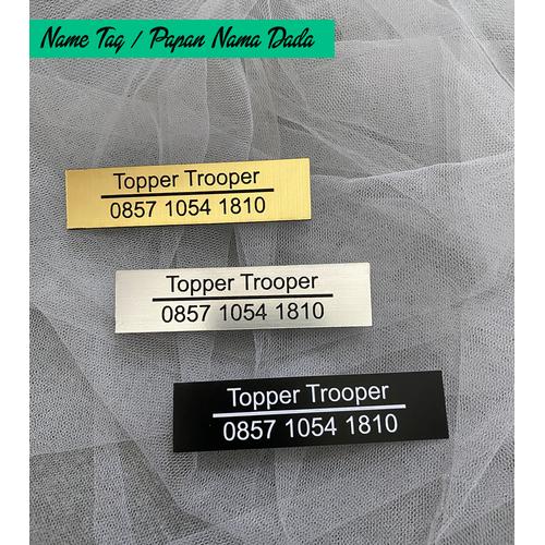 Jual Name Tag Papan Nama Dada Custom - Gold, 1-10 Pcs - Jakarta Utara ...