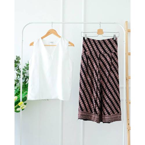 Jual ONE SET BATIK MODERN WANITA ATASAN CASUAL TOP BATIK KANTOR BLOUSE ...