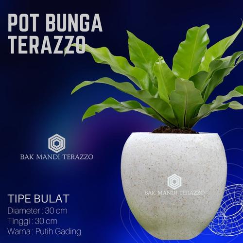 Jual BMT POT TERASO TIPE BULAT POT TERASO PUTIH TAMAN POT TERASO PUTIH ...