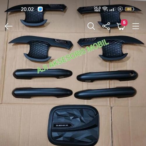 Jual paket auter handle cover tangki innova zenix hitam doff type g ...