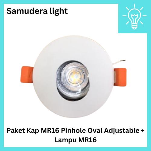 Jual Paket Kap MR16 Pinhole Oval Adjustable + Lampu MR16 - Kota Medan ...