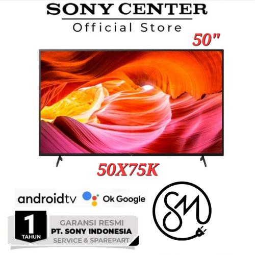 Jual LED TV SONY 50 inch KD-50X75K android Smart KD50X75K Bravia X75K ...