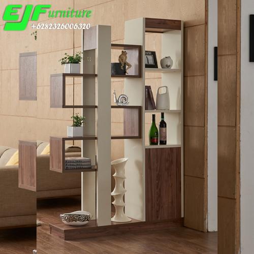 Jual partisi penyekat ruangan minimalis Modern Model Rak Buku kayu jati ...