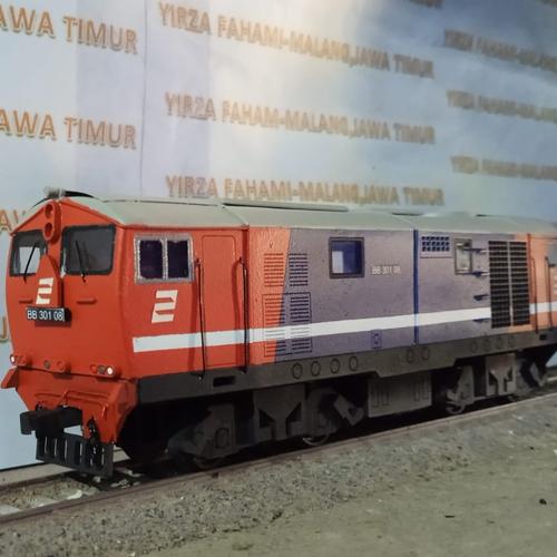 Jual miniatur kereta lokomotif BB 301 livery Perumka ( dummy) - Kab ...