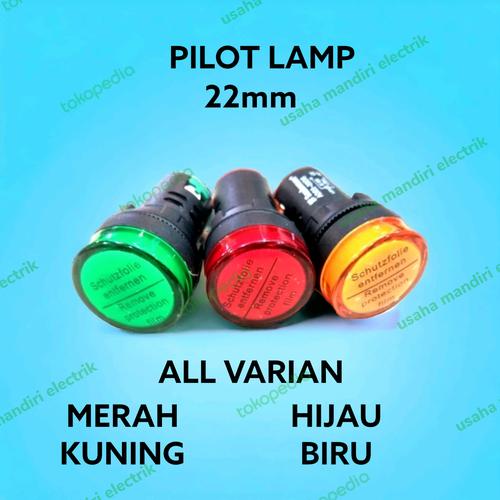 Jual pilot LAMP AD22-22DS 220VAC /24VDC 22mm /lampu panel indikator LED ...