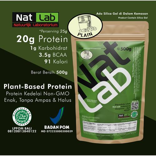 Jual Nat Lab Soy Protein Shake Vegan Keto Kedelai Bubuk Fitness Halal ...