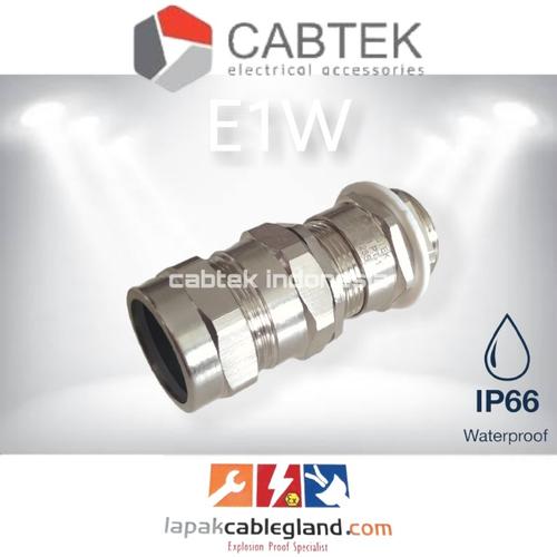Jual Cable Gland Industrial CABTEK E1W 25s M25 armour brass nickel ...