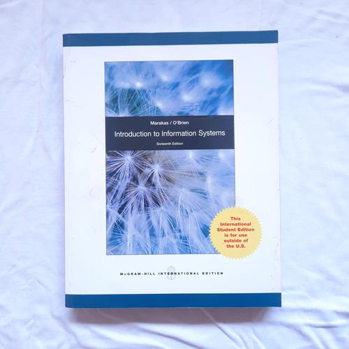 Jual Buku Introduction to Information Systems Marakas O'Brein McGraw Hill - Jakarta Utara ...