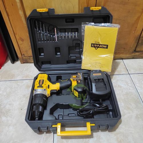 Jual krisbow cordless impact drill 13 mm / BOR BATRE BATERAI ORI ...