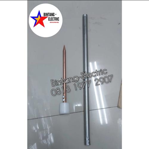 Jual Paket Splitzen anti Petir 5/8" Full Tembaga 30cm + Sok PVC + Pipa ...