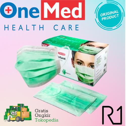 Jual Masker medis karet earloop Onemed 3 ply isi 50 pcs per box ...