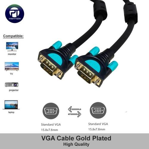 Jual Kabel Vga 10 Meter Premium. (Original ProffTech). Garansi 2 Thn. - 3 Meter - Jakarta Pusat ...