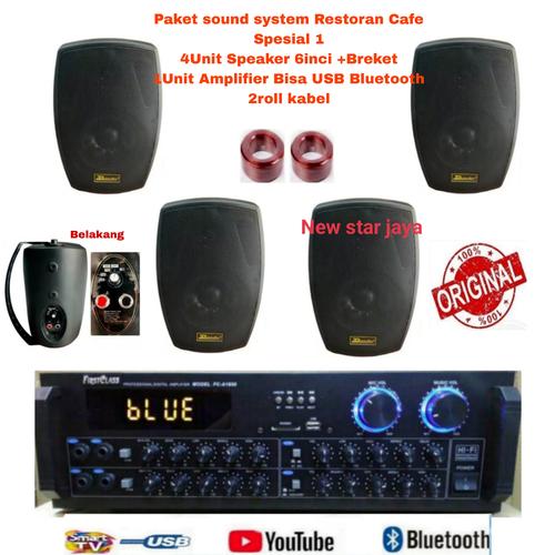 Jual Paket sound system Restoran Cafe Ruangan speaker 6inci - Jakarta ...