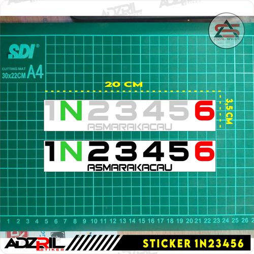 Jual STICKER CUTTING 1N23456 / STIKER motor / STIKER BODY / stiker ...