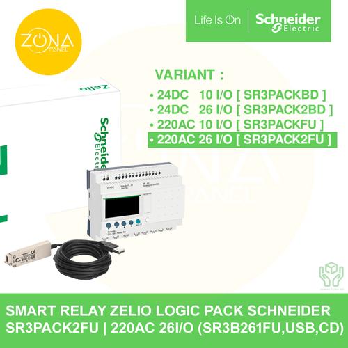 Jual PAKET SMART RELAY ZELIO LOGIC SCHNEIDER PACK 26 I/O 240VAC ...