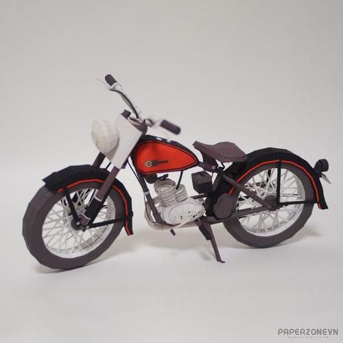 Jual DIY Papercraft Lembar Kertas Pola kendaraan Motor Harley Davidson ...