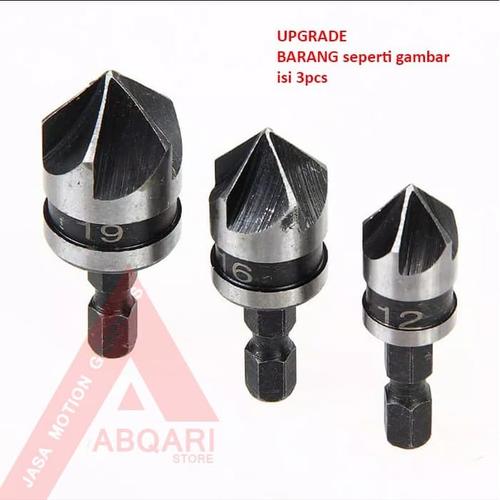 Jual mata bor countersink besi alumunium baja stainless / hss drill bit ...