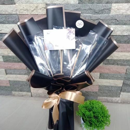 Jual Bucket Uang Kosong / Bucket Bunga Free Kartu Ucapan B01 - Hijau ...