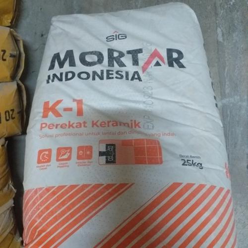 Jual SEMEN INSTANT PASANG KERAMIK 25 KG MORTAR INDONESIA K1 X DEMIX C1 ...
