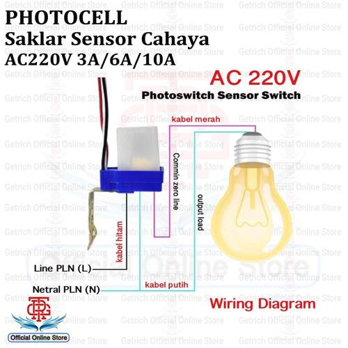 Jual Photocell Fotosel Tab Switch Saklar Otomatis Sensor Cahaya Lampu ...