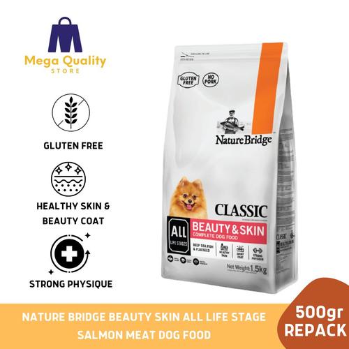Jual Nature Bridge Beauty Skin All Life Stages Salmon Meat Dog Food ...