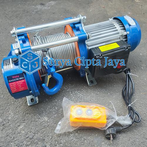 Jual Electrik winch 1200 X 20 meter winch hoist/katrol listrik weka ...