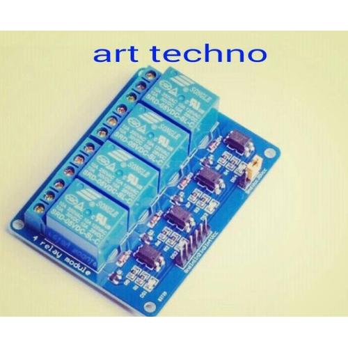 Jual relay module 4 channel 5 volt dc Arduino uni nodemcu raspberry pi ...