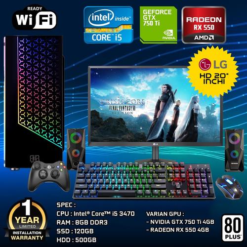 Promo PC GAMING RAKITAN FULL SET | Intel Core i5 3470 | RAM 8GB | GTX ...