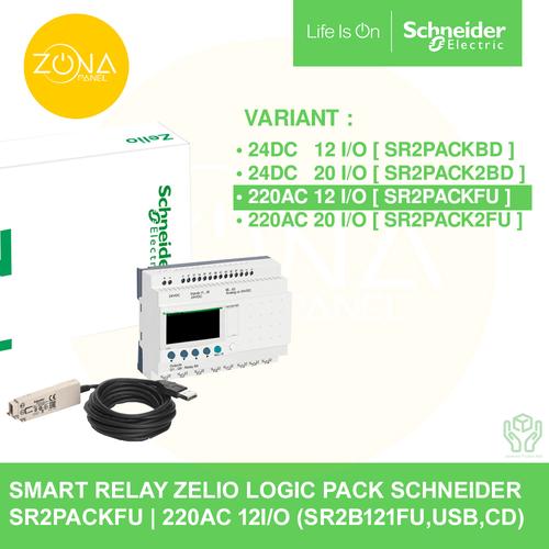 Jual PAKET SMART RELAY ZELIO LOGIC SCHNEIDER PACK 12 I/O 240VAC ...