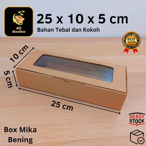 Jual Kardus Mika 25 x 10 x 5 cm... model diecut, untuk kue hampers dll ...