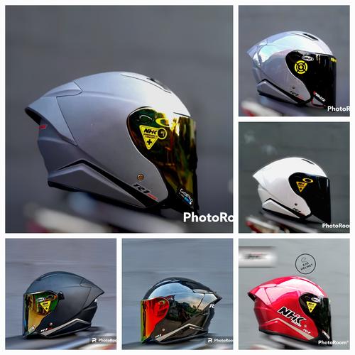 Jual HELM NHK R1 MAX SOLID PAKET GANTENG VENOM VISOR ,DAPAT 2 KACA ...