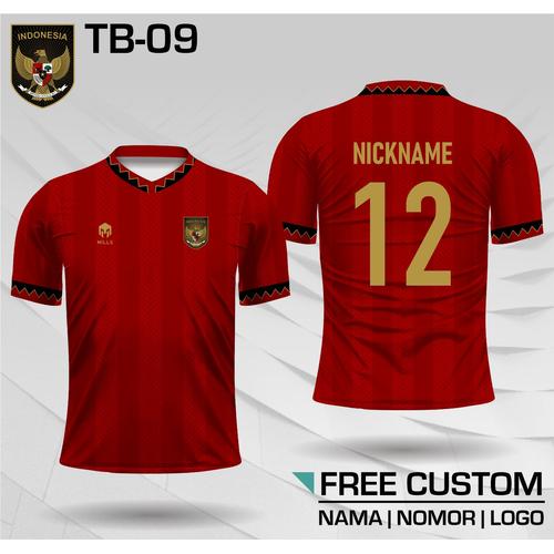 Jual jersey timnas sepak bola indonesia terbaru 2022 custom nama dan ...