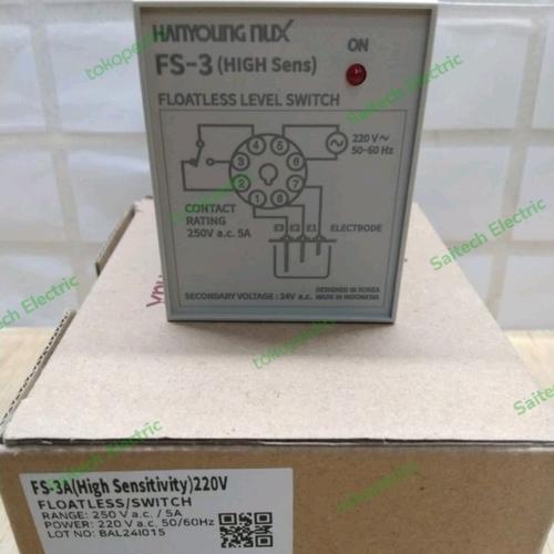 Jual Floatless Level Switch Hanyoung - FS-3A FS-3 FS 3A Water Control ...