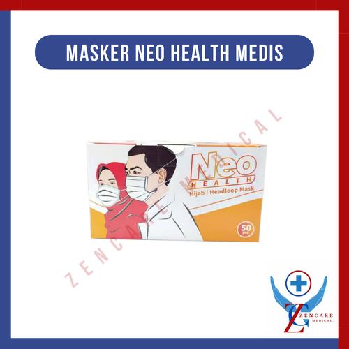 Jual Masker Neo Health Medis Earloop / Headloop 3 PLY Sebox Isi 50 PCS ...