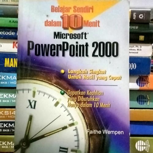 Jual Belajar Sendiri dalam 10 menit Microsoft PowerPoint 2000 - Kab. Sidoarjo - ViLLA BUKU ...