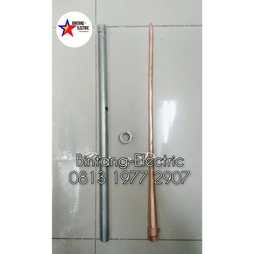 Jual Paket Anti Petir / Splitzen Kuningan Lapis Tembaga 60 cm (3/4 ...