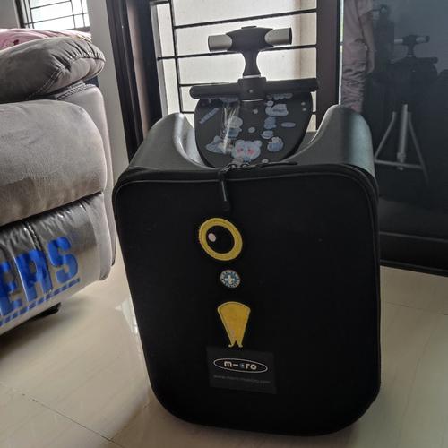 Jual koper anak micro luggage eazy second / koper duduk anak - Hitam ...