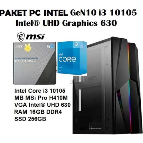 Jual PC Intel Gen10 Core i3 MB MSi RAM 16GB SSD VGA Intel UHD Graphics ...